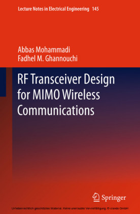 RF Transceiver Design for MIMO Wireless Communications von Abbas ...