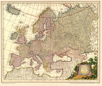 Historische Karte: Europa 1687 [gerollt] von Leonhard Valk | ISBN 978-3 ...