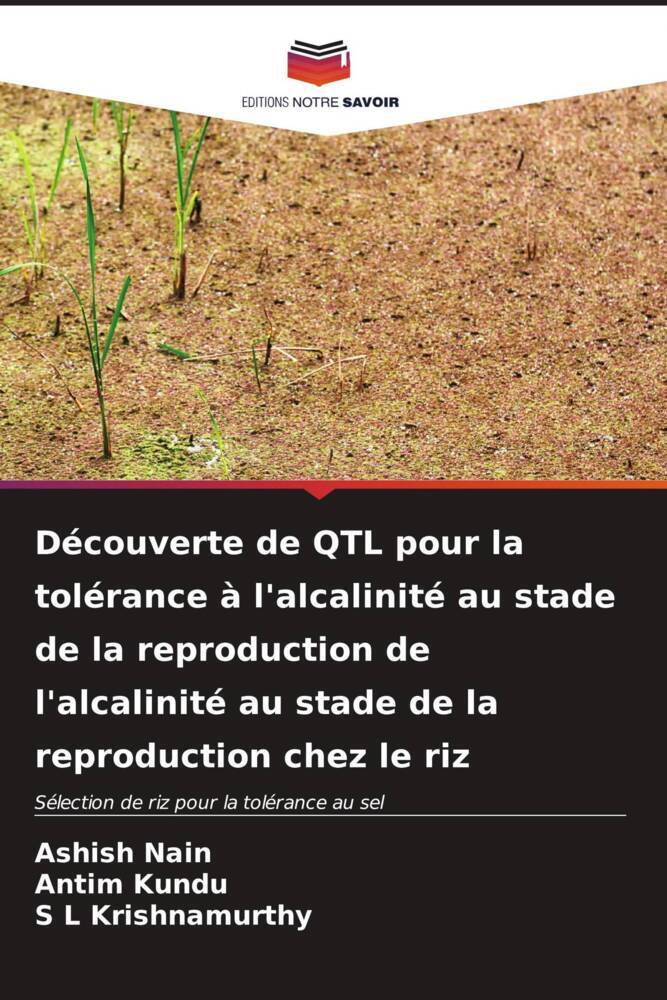 Découverte de QTL pour la tolérance à l'alcalinité au stade de la ...