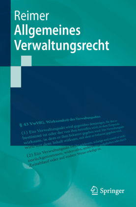 Allgemeines Verwaltungsrecht von Philipp Reimer | ISBN 978-3-662-69060 ...